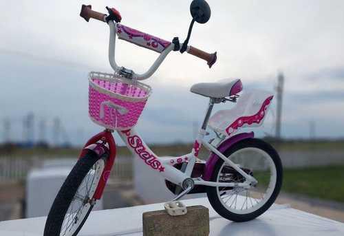 Велосипед Stels Echo V020 16 2022 Белый/Розовый