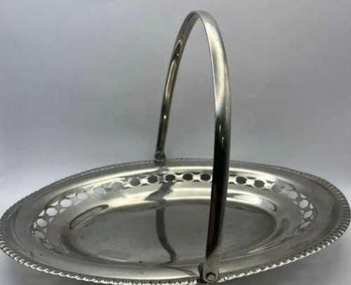 Конфетница,ваза мельх.серебро 1920гг. Англия