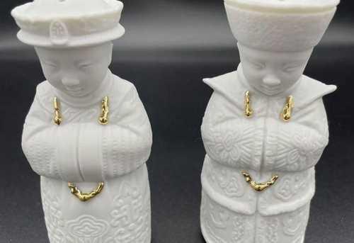 Lladro солонка и перечница.Золото 18 карат