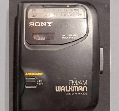 Кассетный плеер sony walkman wm-fx103