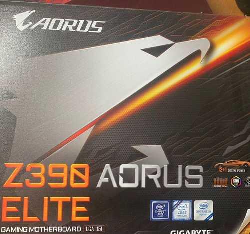 Материнская плата Aorus z390 Elite