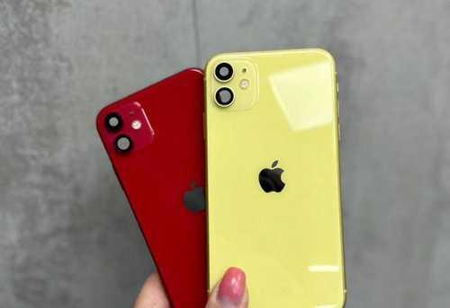 Корпус iPhone 11 красный / желтыйОригинал