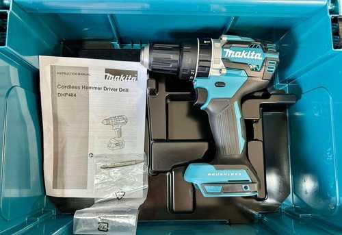 Ударная дрель-шуруповерт Makita DHP484ZJ в Кейсе