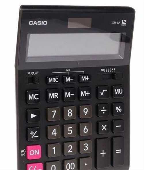Калькулятор настольный Casio GR-12-W-EH