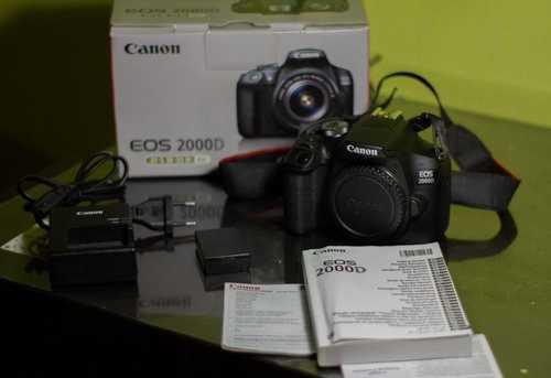 Зеркальный фотоаппарат canon eos 2000d