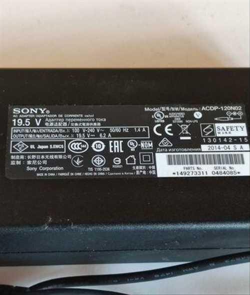 Блок питания sony acdp-120n02 19,5 v, 6,2 ампера