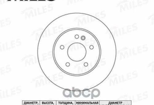 Диск тормозной mercedes ML W163 230-430 98-05 п