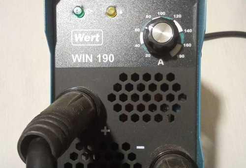 Сварочный аппарат инверторный Wert MMA SWI 190