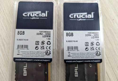 Оперативная память DDR4 Crucial Balistix черные