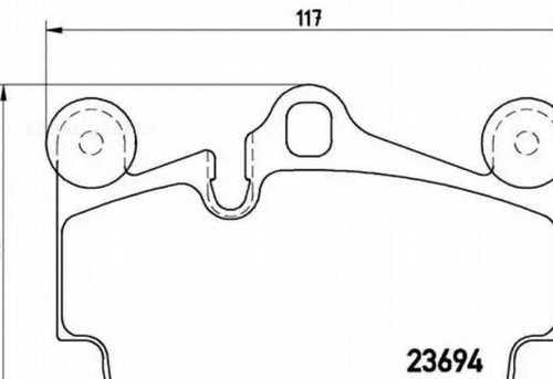 Brembo P 85 070 Колодки тормозные дисковые зад