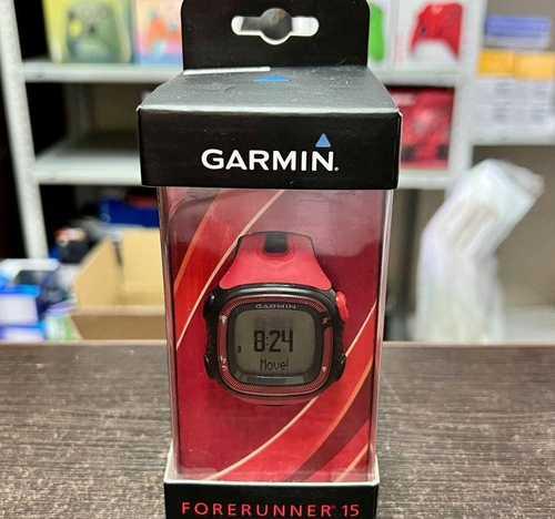 Умные часы Garmin Forerunner 15 GPS, красный