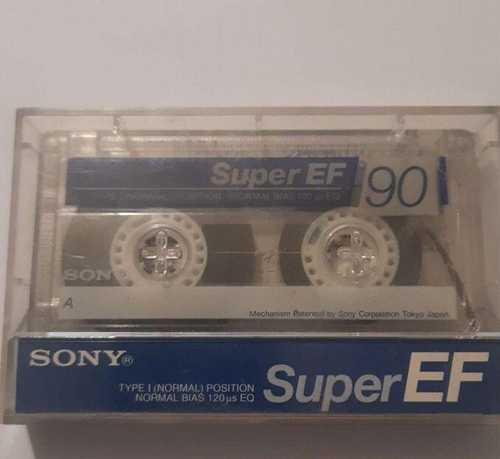 Аудиокассета sony super ef90 б. У. См фотографии