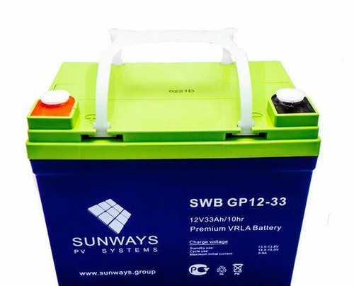 Аккумуляторная батарея sunways GP 12-33