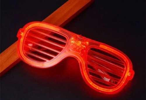 Светодиодные очки для вечеринок (красные)