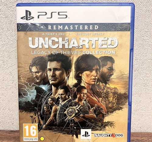 Uncharted legacy of thieves collection ps5 диск