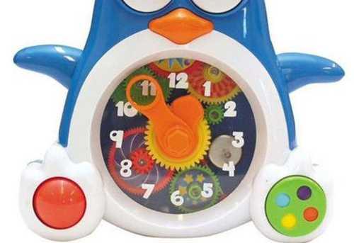 Развивающие игрушки пингвиненок часы