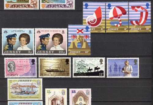 1969 - 86 г. г. чистые** марки UK(2): Джерси