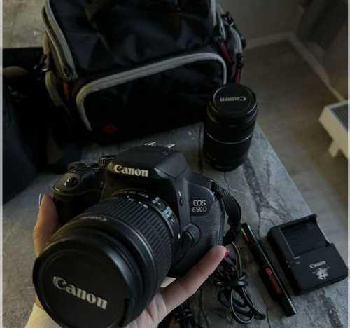 Фотоаппарат Canon EOS 650D объективы штатив