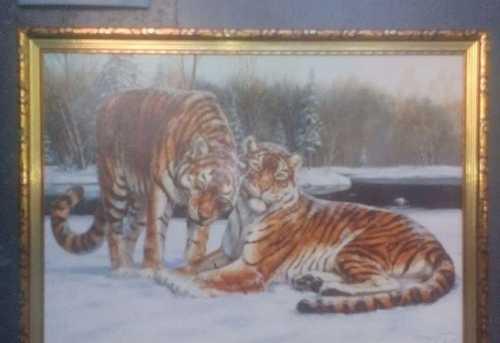 Картина амурские тигры