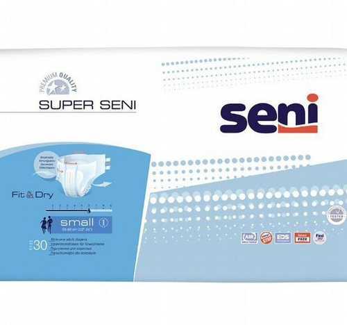 Подгузники Super Seni (обхват 55-80 см), 25 шт