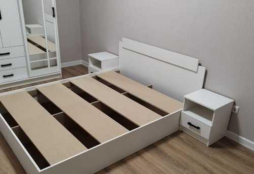 Кровать Эко 1400 Белый гладкий