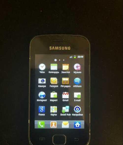 Телефон Samsung Смартфон Samsung GT-S5660 dark/s