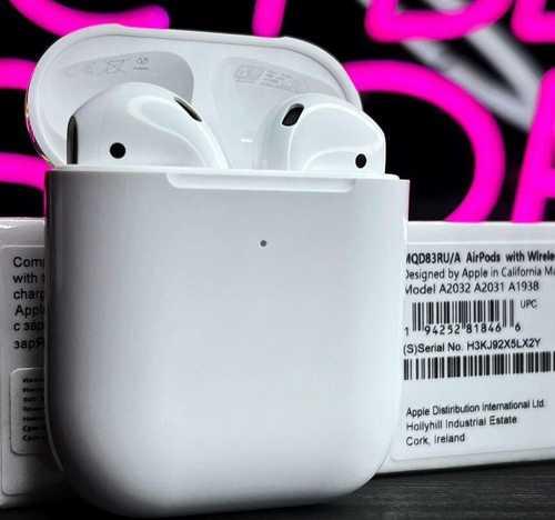 Airpods 2 (Гарантия 30дн + Чехол + Доставка)