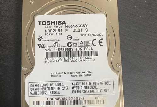 Жесткий диск Toshiba mk6465gsx 640gb