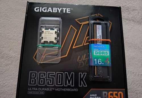 Комплект Ryzen 5 7600/B650M/DDR5 16Gb (NEW)