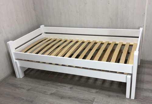 Выкатная кроватка из массива