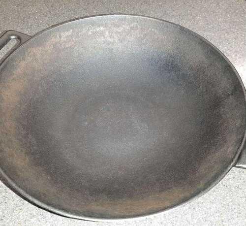 Сковорода wok чугунная 30 см