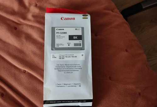 Canon pfi 320 bk, объем 300 ml оригинал