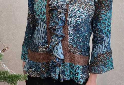 Блузка с кружевом в винтажном стиле, бохо