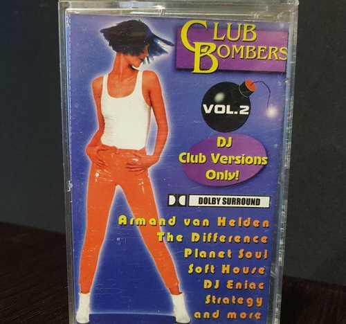 Аудиокассета Club Bombers. Запечатанная