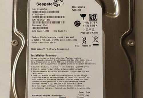 Жёсткий диск HDD 500 Gb Seagate 6Gb/s