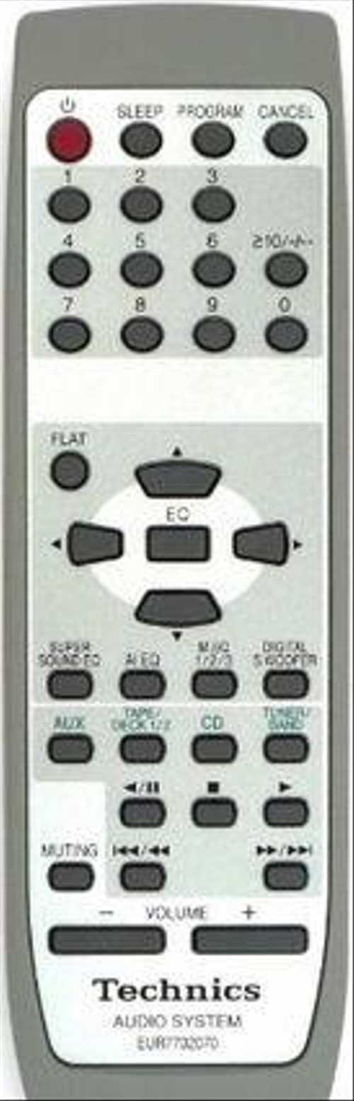 Пульт заменяющий Technics EUR7702070