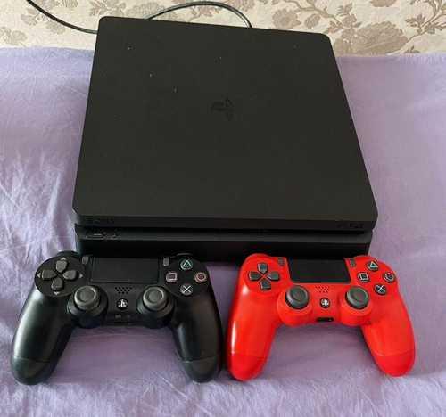 Sony playstation 4 slim 1tb 2 геймпада