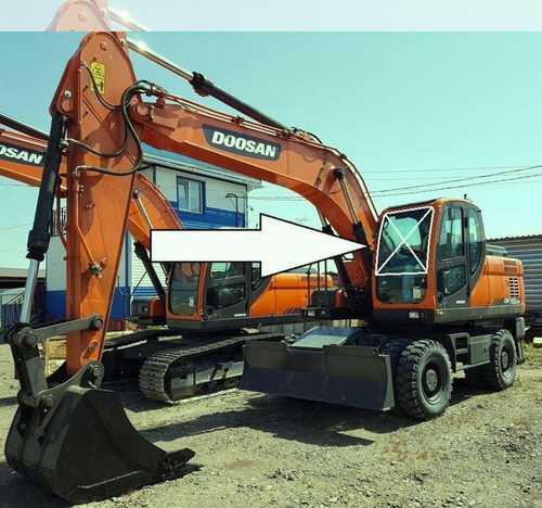 Стекло Doosan DX 190/225/300 nlcv лобовое верхние (закаленное)