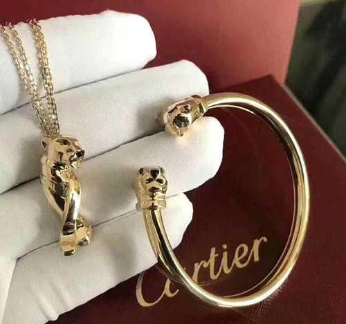 Cartier браслет и подвеска Panthere