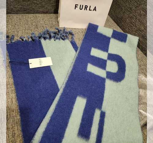 Шарф Furla 210на27 Италия сине-мятный, оригинал
