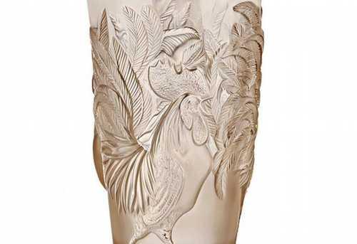 Ваза Lalique, золотистая, Франция 18,1 см
