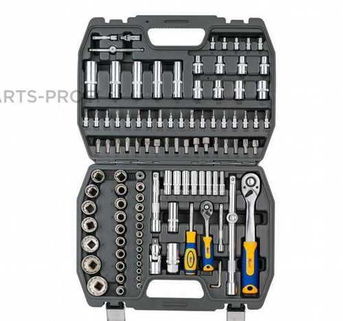Kraft KT700680 Набор инструмента 108 предметов 1/2 и 1/4 12 гр головки kraft