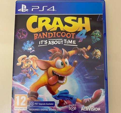 Диски на ps4 crash bandicoot 4