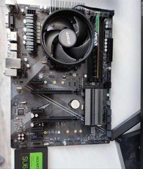 Комплект Ryzen 3 1200 + ASRock b450 pro4