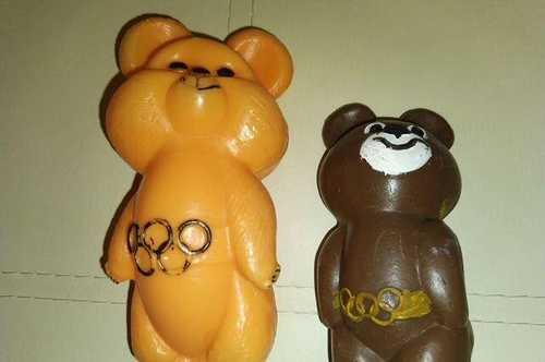 Олимпийские мишки пластмасса редкие