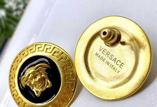 Серьги гвоздики versace Версаче премиум