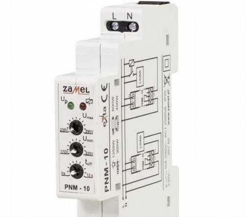 Zamel Реле напряжения 1Ф 10А рег. 170/290VAC (Umin