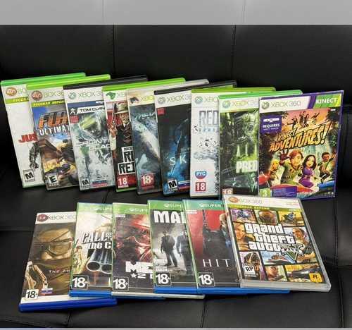 Игры на xbox 360 б/у лотом