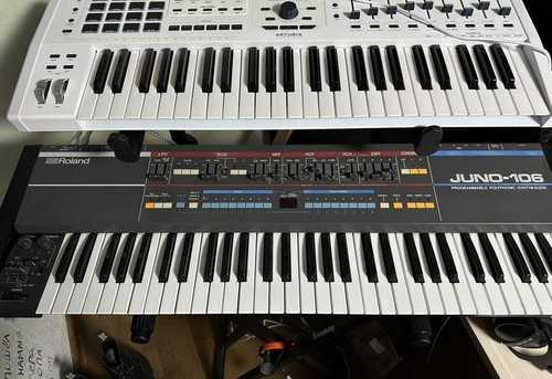 Roland Juno 106 аналоговый синтезатор