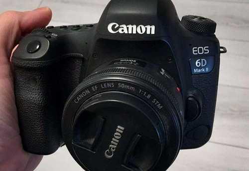 Фотоаппарат Canon EOS 6D Mark II и 50mm f/1.8